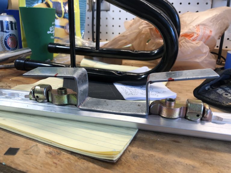 L-Track Motorcycle Wheel Chock | Moto Van Conversion