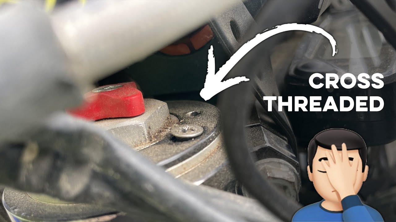 Fixing A Cross Threaded Dirt Bike Bleed Screw